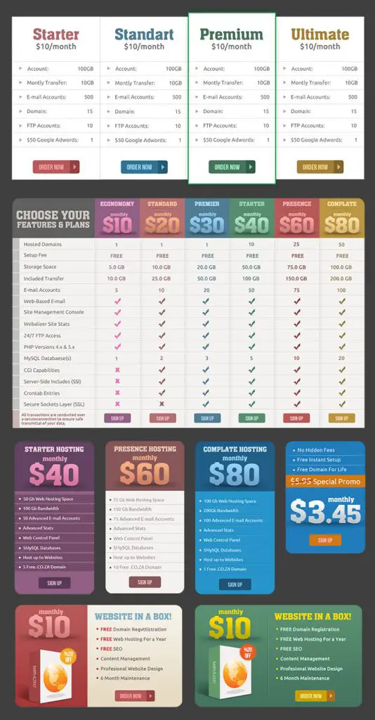 40+ Best Price List Tables Free PSD Download - Complete Guide, Tips ...