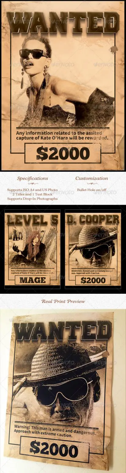 15+ Best Wanted Poster Templates PSD Download - In-depth Overview - PSD ...