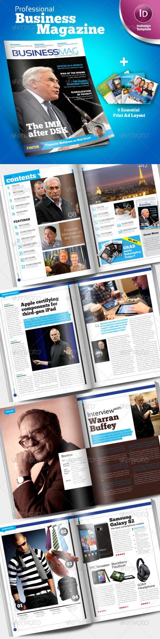 55+ Best Magazine Templates – Photoshop PSD & InDesign Download - PSD ...