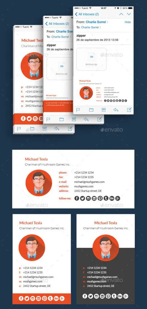 20+ Best Email Signature Templates - Complete Overview - PSD Templates Blog