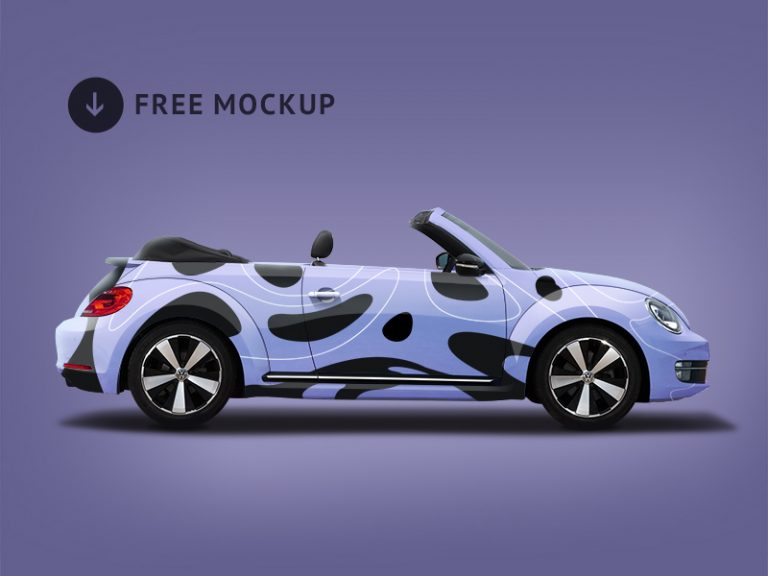 Free Volkswagen Beetle Branding Mockup PSD - General Guide - PSD ...
