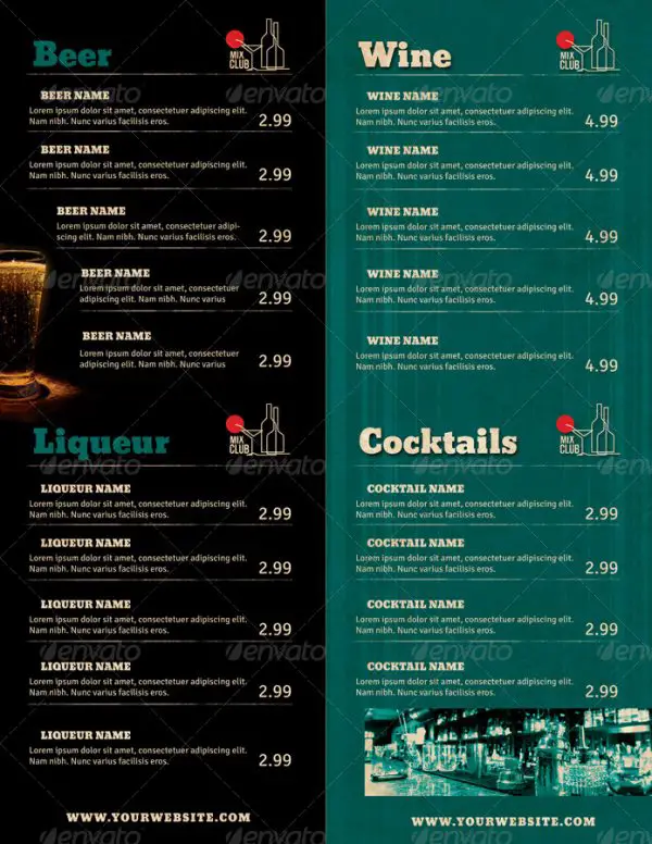 40+ PSD & InDesign Food Menu Templates for Restaurants - Full Overview ...