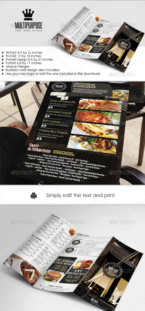 40+ PSD & InDesign Food Menu Templates for Restaurants - Full Overview ...