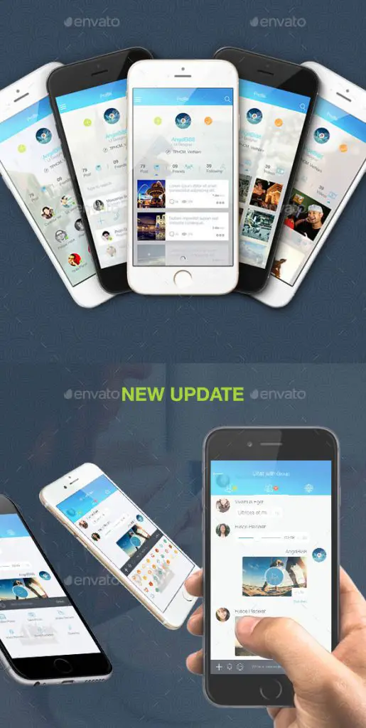 45+ Professional PSD Mobile App UI Design Templates - Full Overview ...