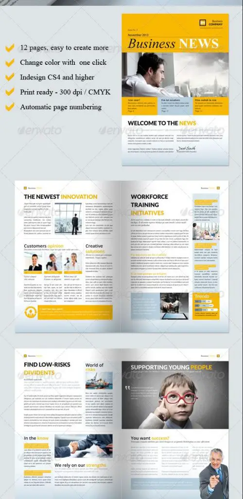 46+ Printable Newsletter Templates in PSD & InDesign Formats - Detailed ...