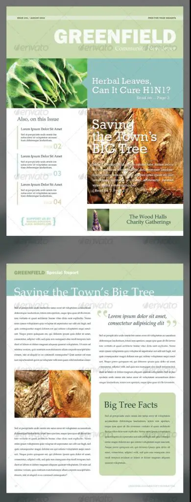 46+ Printable Newsletter Templates in PSD & InDesign Formats - Detailed ...