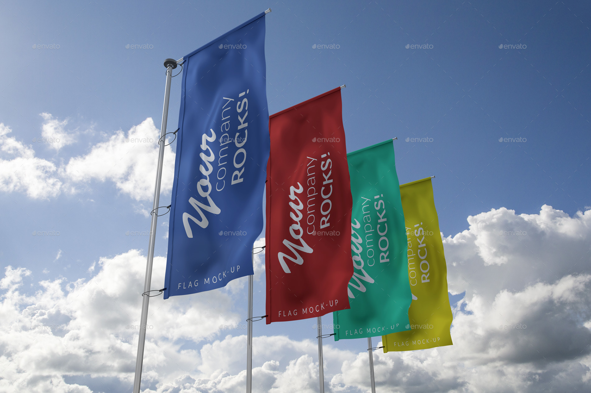 21+ Realistic PSD Flag Mockup Designs to Showcase Your Designs - Full Guide