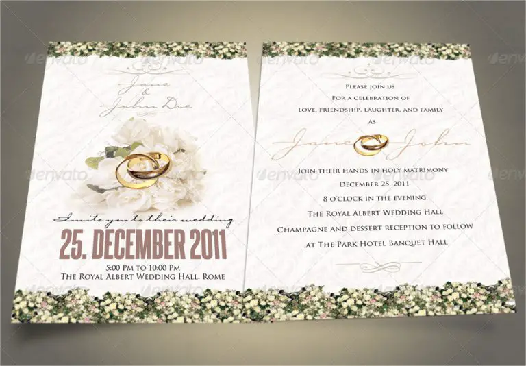 37+ Awesome PSD & InDesign Wedding Invitation Template Designs ...