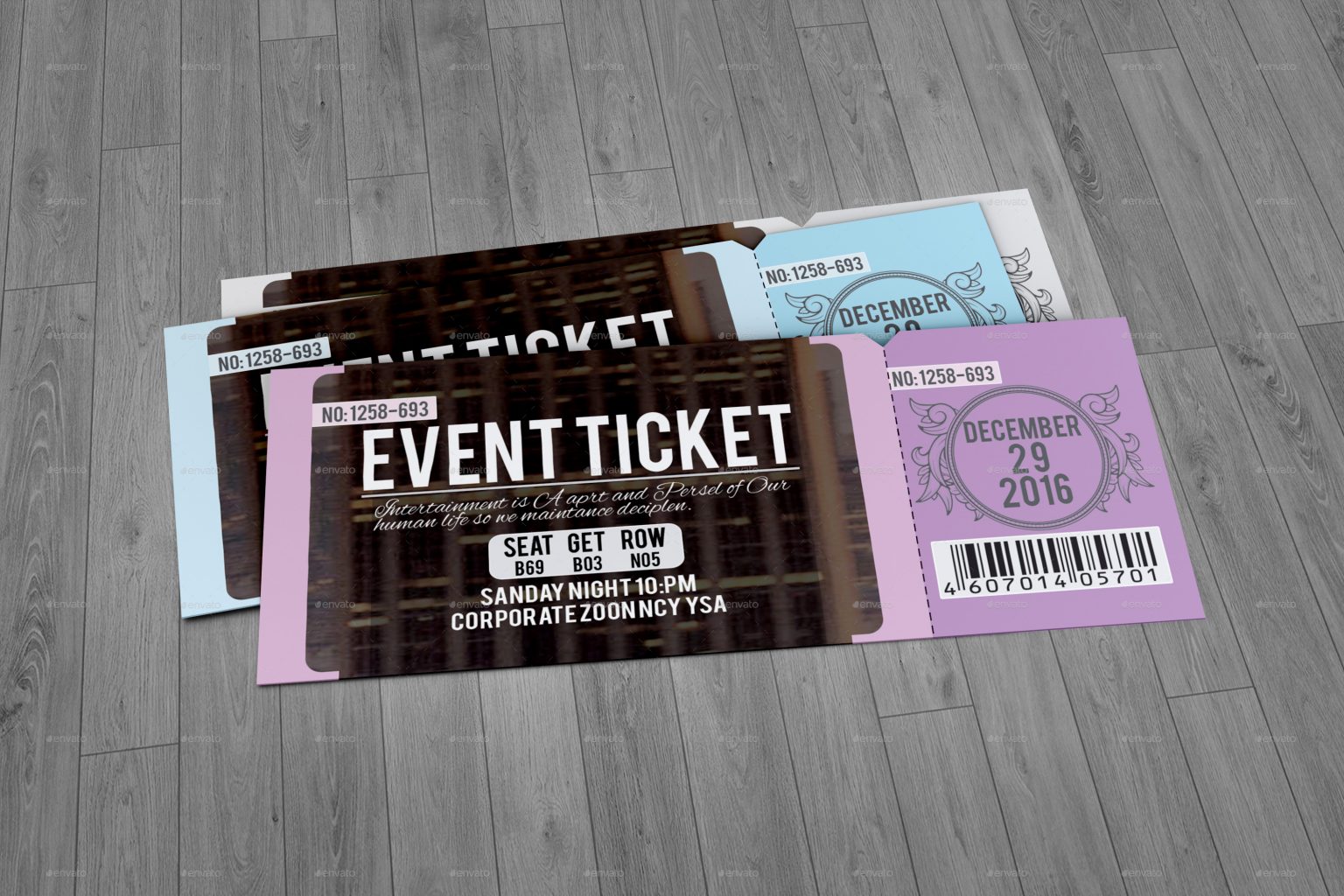 46+ Print Ready Ticket Templates PSD for Various Types of Events - Full ...