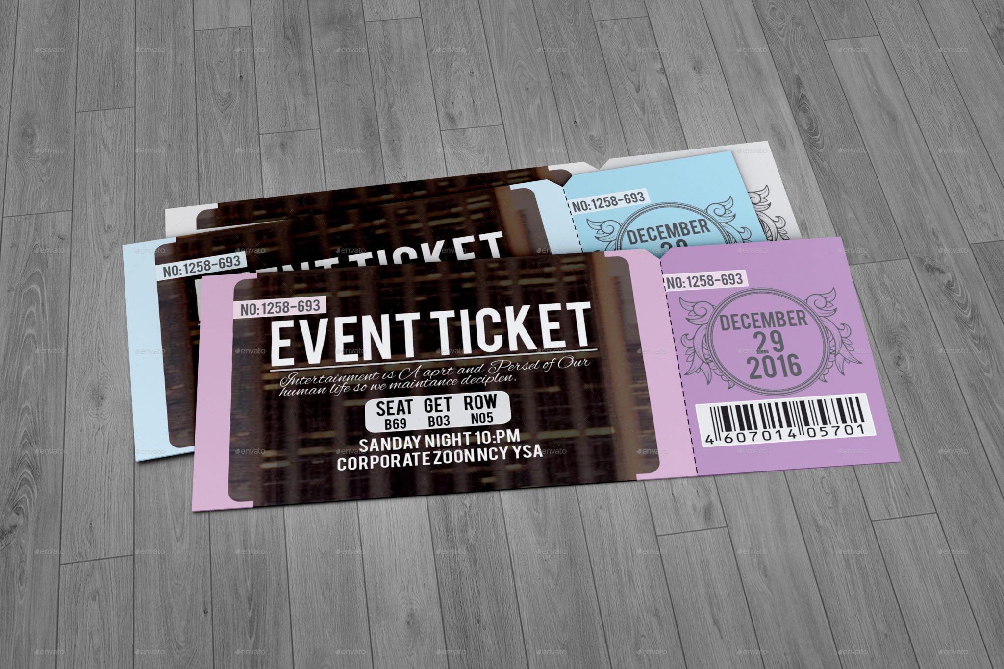 46+ Print Ready Ticket Templates PSD for Various Types of Events - Full ...