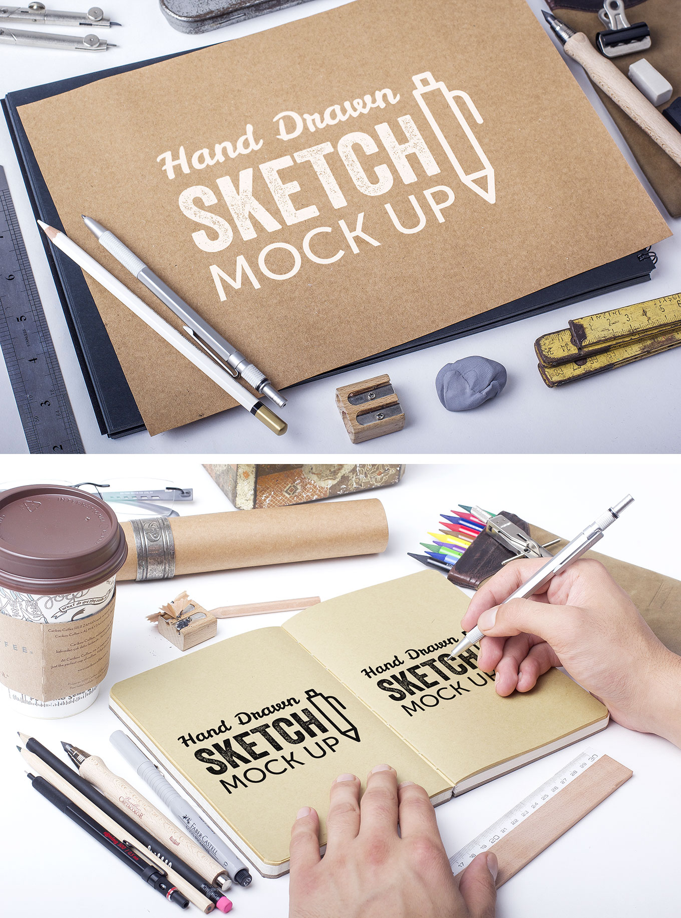 32+ Realistic PSD Sketchbook Mockup Designs For Artists & Designers ...