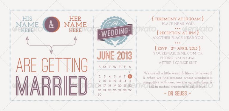 37+ Awesome PSD & InDesign Wedding Invitation Template Designs ...